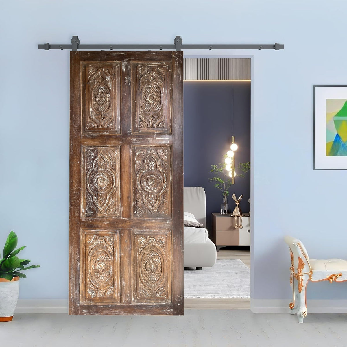 Harmony & Elegance: The Artistry of Carved Barn Doors | Mogulinterior