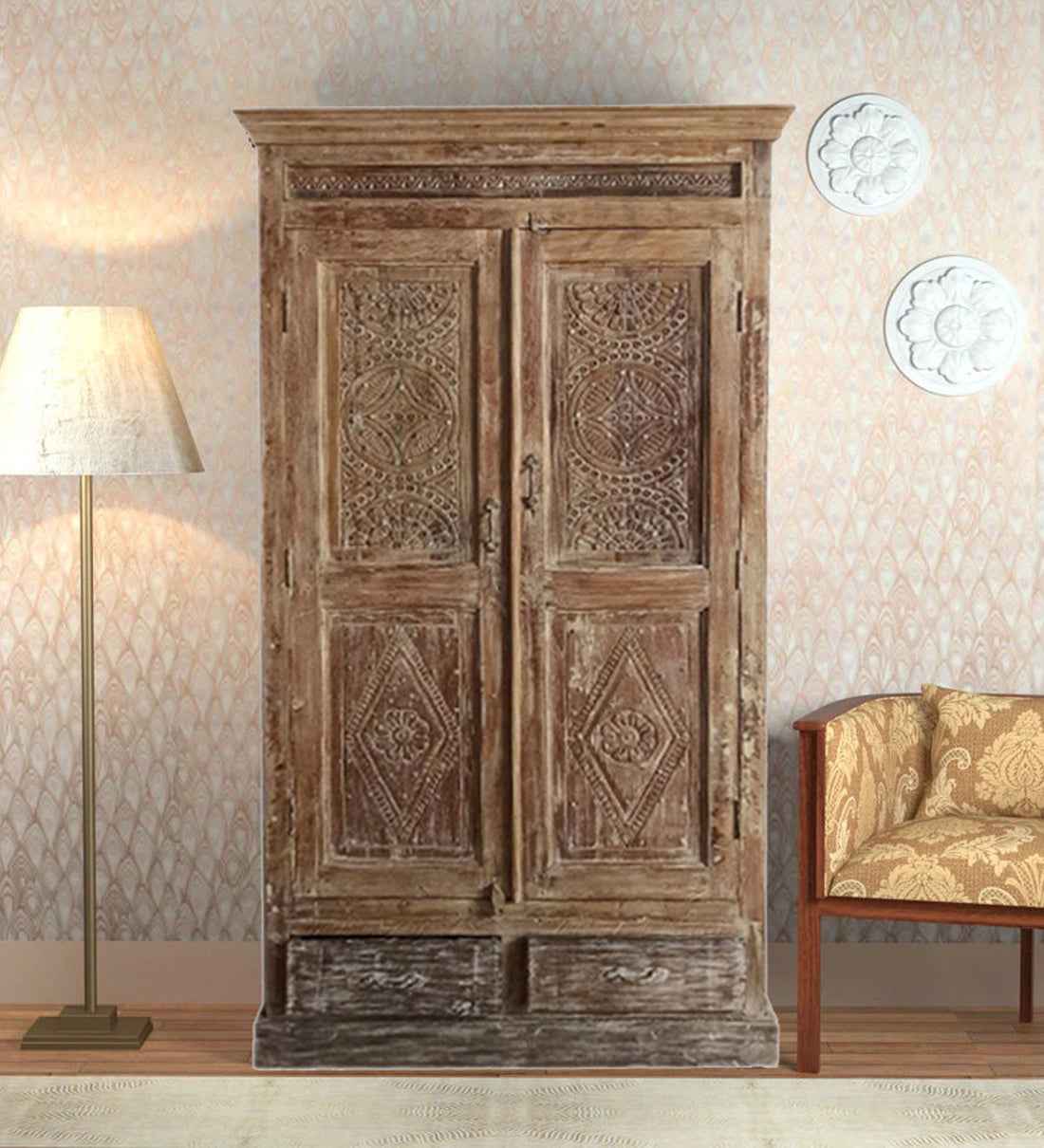 Antique Indian Doors & Vintage Rustic Furniture