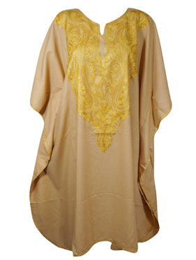 Shop Hand Embroidered Cotton Kaftan Dresses for Women